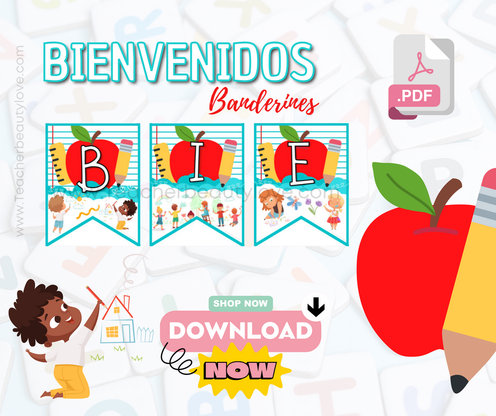 Banderines Apple Red – Teacher Beauty Love