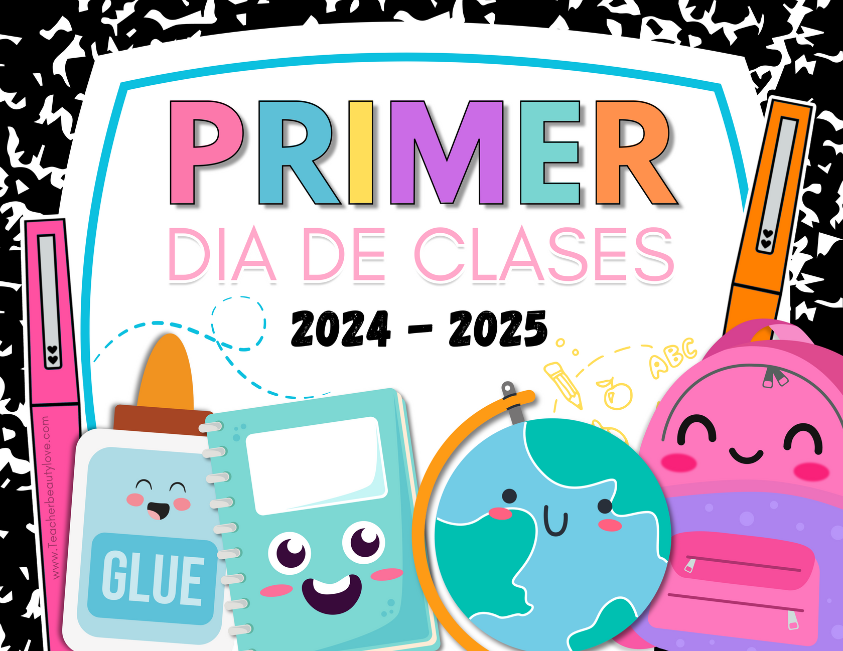 Primer día de clases | CARTELES PARA FOTOS GRATIS!!! – Teacher Beauty Love